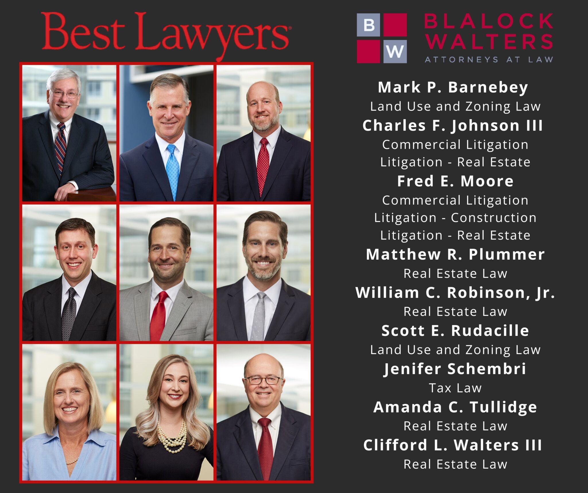 Nine Blalock Walters Attorneys Listed in 2026 The Best Lawyers in ...